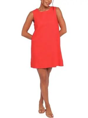 PETAL & PUP Floral Print Mini Dress - Red