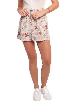 PETAL & PUP Floral Drawstring Mini Skirt - Mirabelle Print