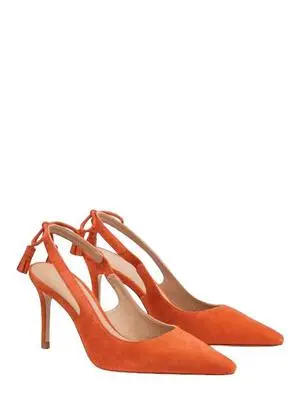 LK BENNETT Cary Slingback Pointed Toe Pump - Orange