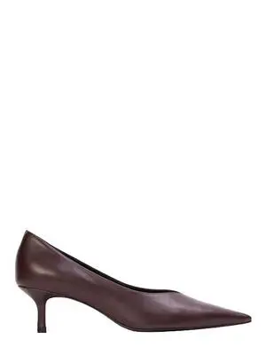 BLACK SUEDE STUDIO Briar 50 Leather Pump - Black Coffee Leather