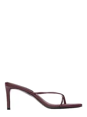 BLACK SUEDE STUDIO Gem 65 Sandal - Bordeaux Leather