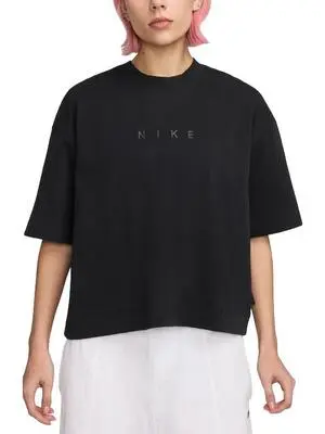 Nike Boxy Midweight Cotton T-Shirt Black