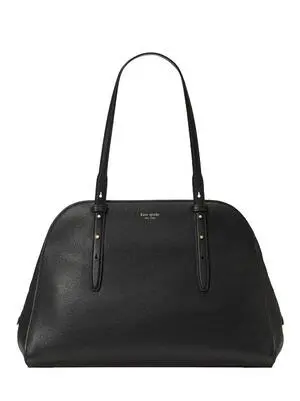 Kate Spade New York Pebble Leather Tote Carryall - Black