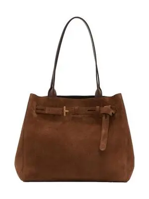 TOM FORD Audrey Suede Tote - 1b033 Whisky