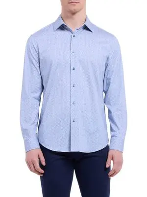 Bugatchi Jimmy Ooohcotton® Button-up Shirt - Air Blue