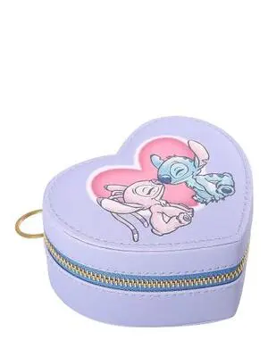 Disney Angel Heart-shaped Jewelry Travel Case - Lavender