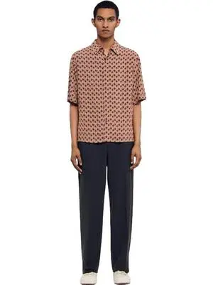 Sandro Rope Print Shirt - Terra