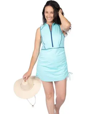 LINE IN THE SAND Swim & Pickleball Dress - Frozen