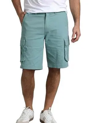 WEIRD FISH Rigney Cargo Shorts - Mineral Blue