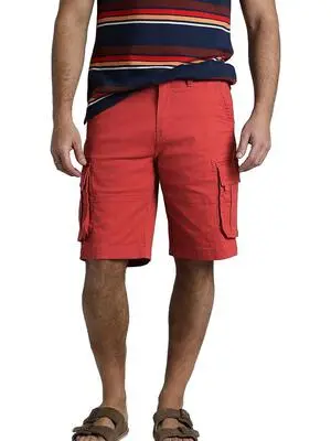 WEIRD FISH Rigney Cargo Shorts - Paprika