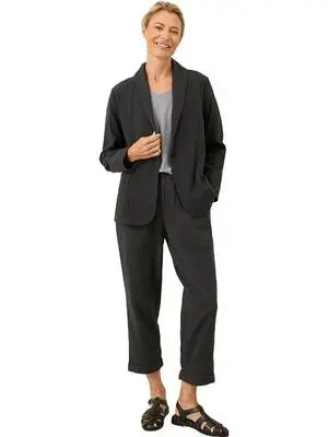 PACT Organic Cotton Coastal Double Gauze Lined Easy Jacket - Black