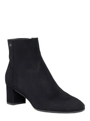 Santoni Suede Ankle Boot - Black
