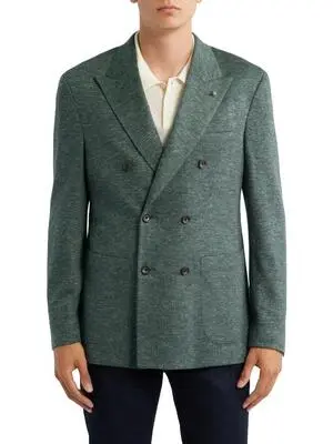 JACK VICTOR Hall Comfortwear Wool Blend Sport Coat - Sage