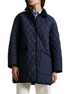 Polo Ralph Lauren Water Repellent Quilted Barn Jacket - Rl Navy