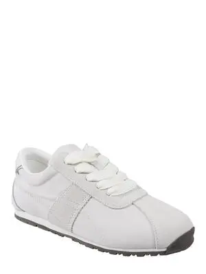 NATIONAL COMFORT Low-Profile Sneaker Off White Suede