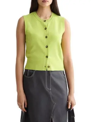 Scotch & Soda Spencer Sleeveless Sweater Green Glow