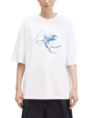 Fiorucci Cupid-print T-shirt - White
