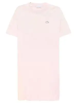 Lacoste Oversized T-shirt Dress - Pink