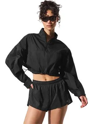 Alo Yoga Aerial Quarter Zip Pullover - Black