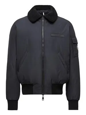 Moncler Maulevrier Reversible Teddy Aviator Jacket - Black