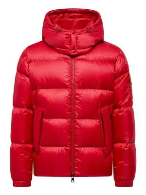 Moncler Couyere Hooded Down Jacket - Red