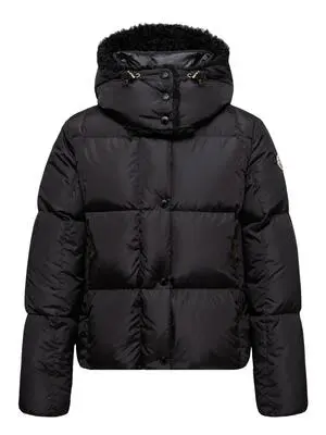 Moncler Castelnou Square-quilted Hooded Down Jacket - Black
