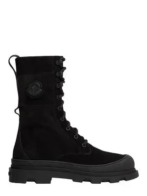 Moncler Vera High Suede Boots - Black