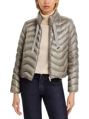 Herno Shiny Padded Jacket - Pearl Grey