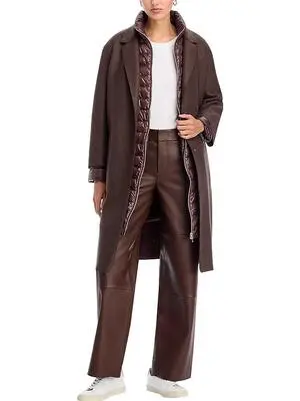 Herno Layered 3-in-1 Coat - Chocolate