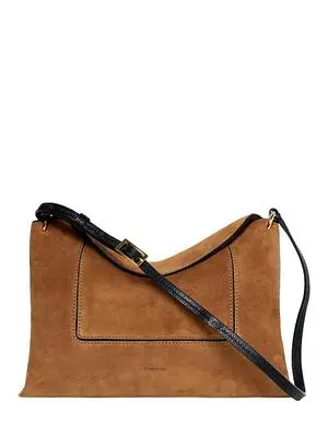 WANDLER Wandler Penelope Leather Slouch Bag Cognac