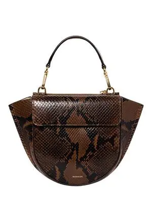 WANDLER Hortensia Mini Bag - Brown Python