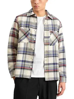 WAX LONDON Whiting Shirt Jacket Ecru/multi