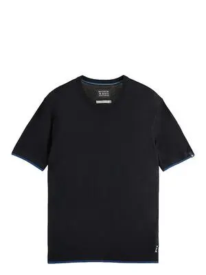 Scotch & Soda Relaxed Fit Knit Tee - Meteorite