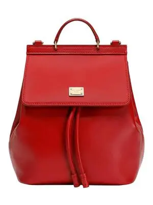 Dolce & Gabbana Nappa Calfskin Backpack Red