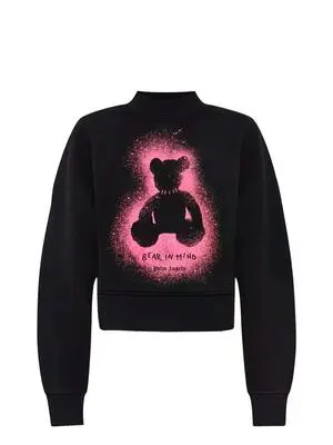 Palm Angels Bear Spray-paint Sweatshirt - Black