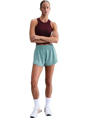 Nike One Dri-FIT High-Waisted 3" 2-in-1 Shorts Green