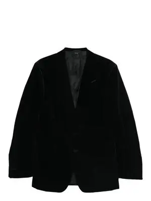 TOM FORD Single-breasted Velvet Jacket - Black
