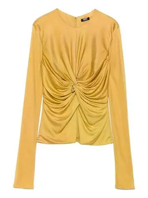 Versace Gathered Blouse - Gold