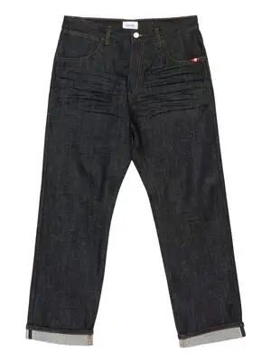 AMISH Pocket-detail Straight-leg Jeans - Blue