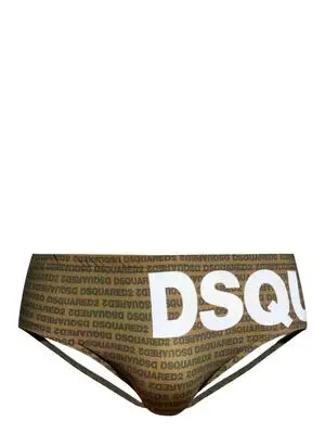 Dsquared2 Logo-print Swim Briefs - Green