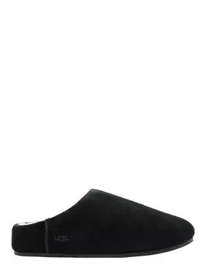 UGG Suede Sheepskin Slippers - Black