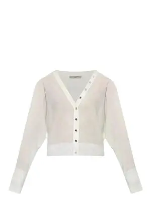 ALLSAINTS Button-detailed V-neck Cardigan - White