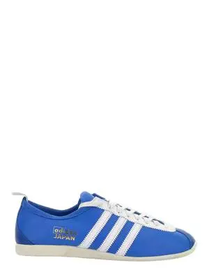 Adidas Leather Three-stripe Sneakers - Blue