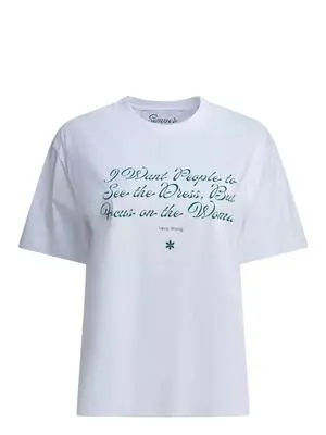 SEMPER Quote-print T-shirt - White