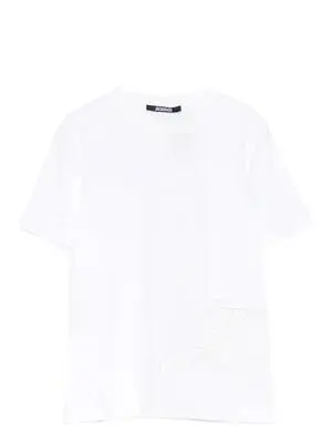 Jacquemus Embroidered Logo T-shirt - White