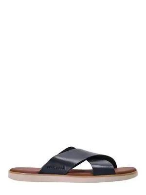 Cole Haan Cross-strap Leather Sandals - Blue