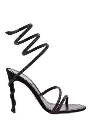 Rene Caovilla Margot Stiletto Sandals - Black