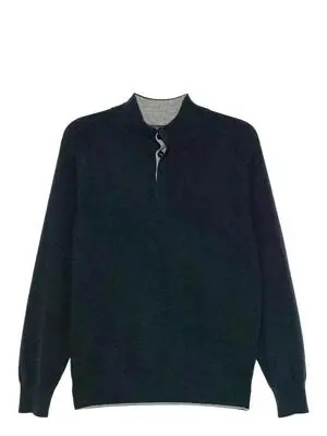 N.peal Buttoned-up Sweater - Blue