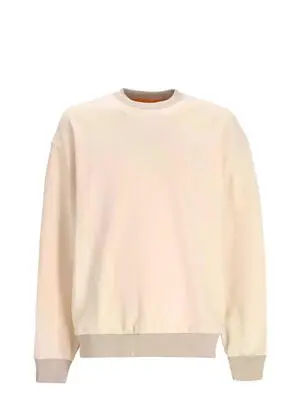 BOSS Cotton Crew-neck Sweatshirt - Neutrals