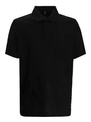 BOSS Textured Polo Shirt - Black